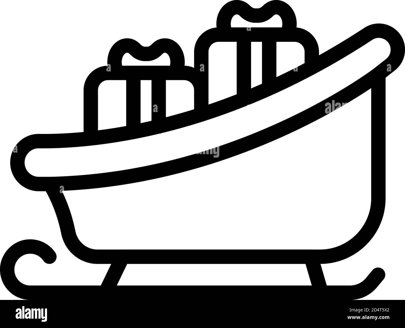 Gift boxes snow christmas Black and White Stock Photos & Images - Alamy