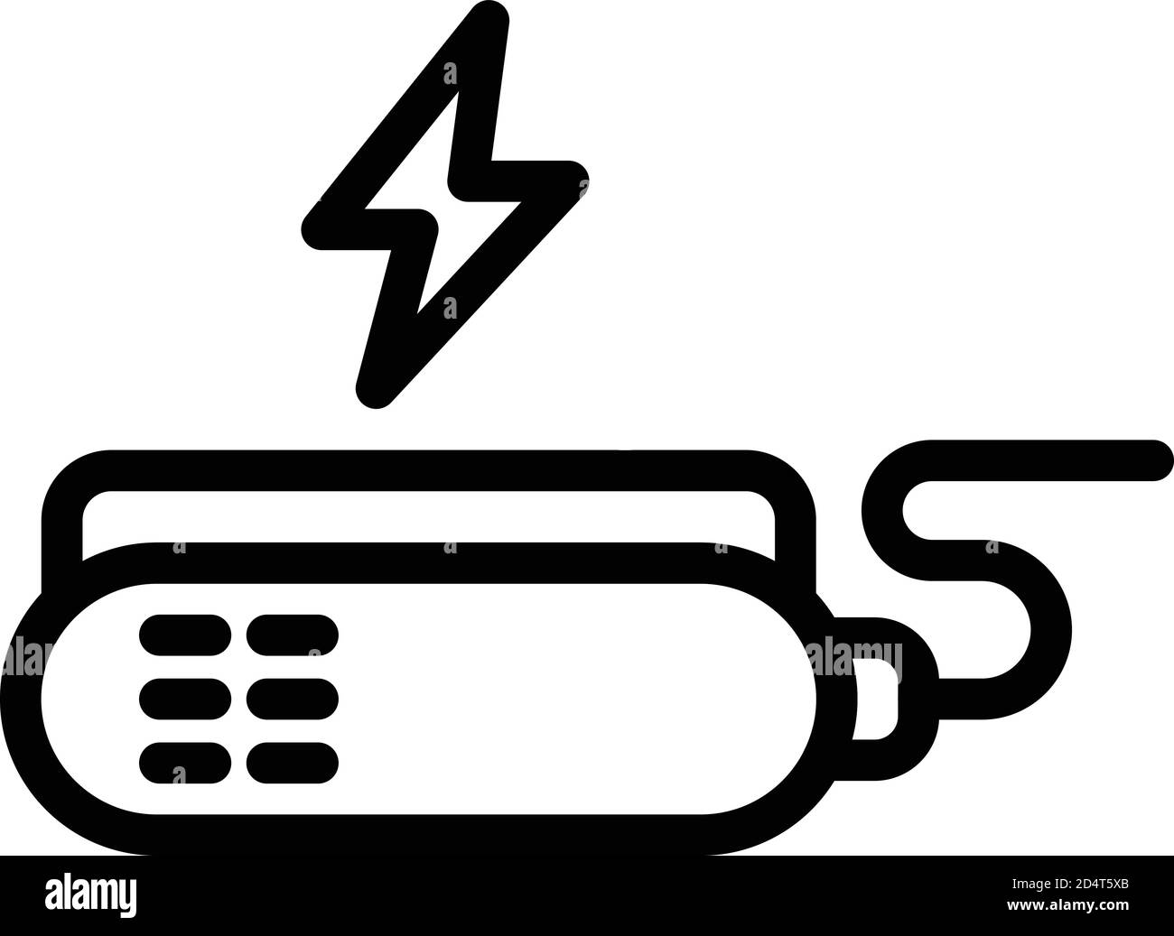 Portable charger icon, outline style Stock Vector Image & Art - Alamy