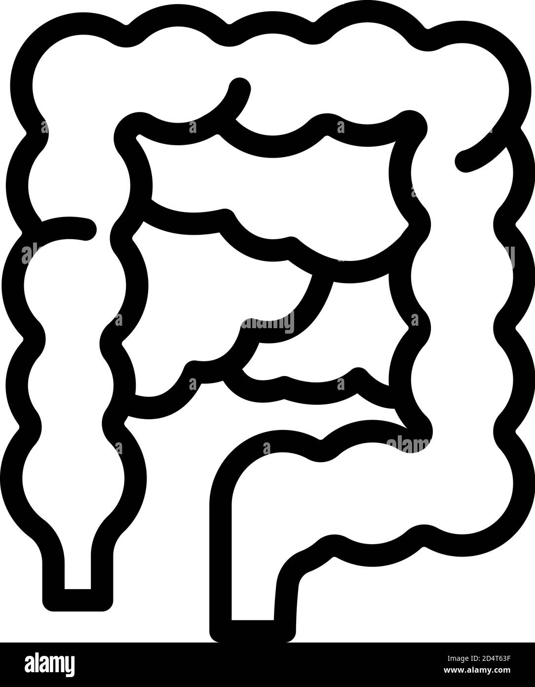 Intestine microbiology icon, outline style Stock Vector Image & Art - Alamy