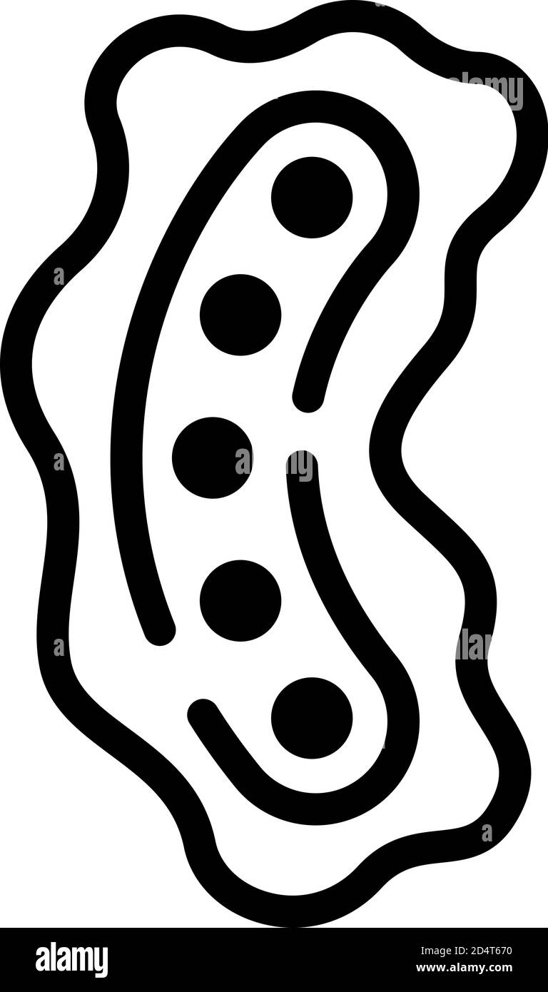 Stomach microorganism icon, outline style Stock Vector Image & Art - Alamy