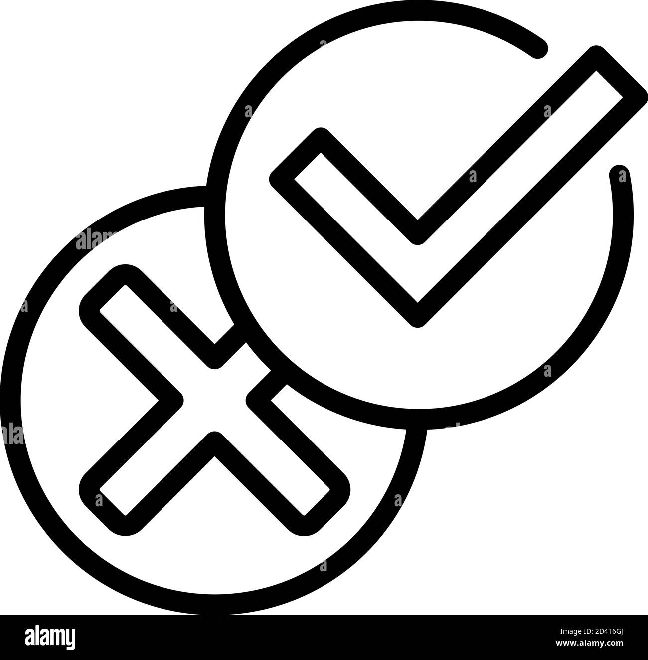 Icon approved product review icon, outline style Stock Vector Image ...