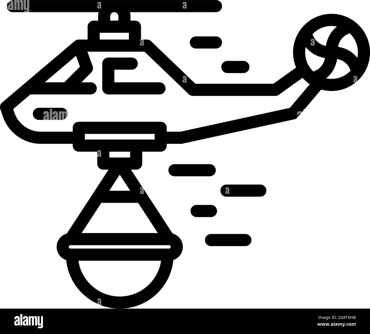 Rescue helicopter icon, outline style Stock Vector Image & Art - Alamy