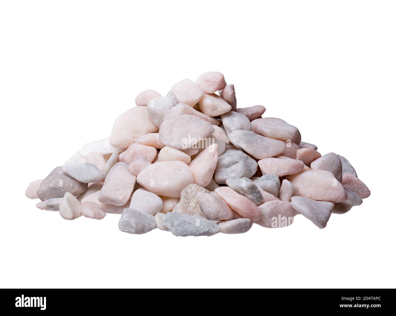 Pile of different pebbles on white background Stock Photo - Alamy