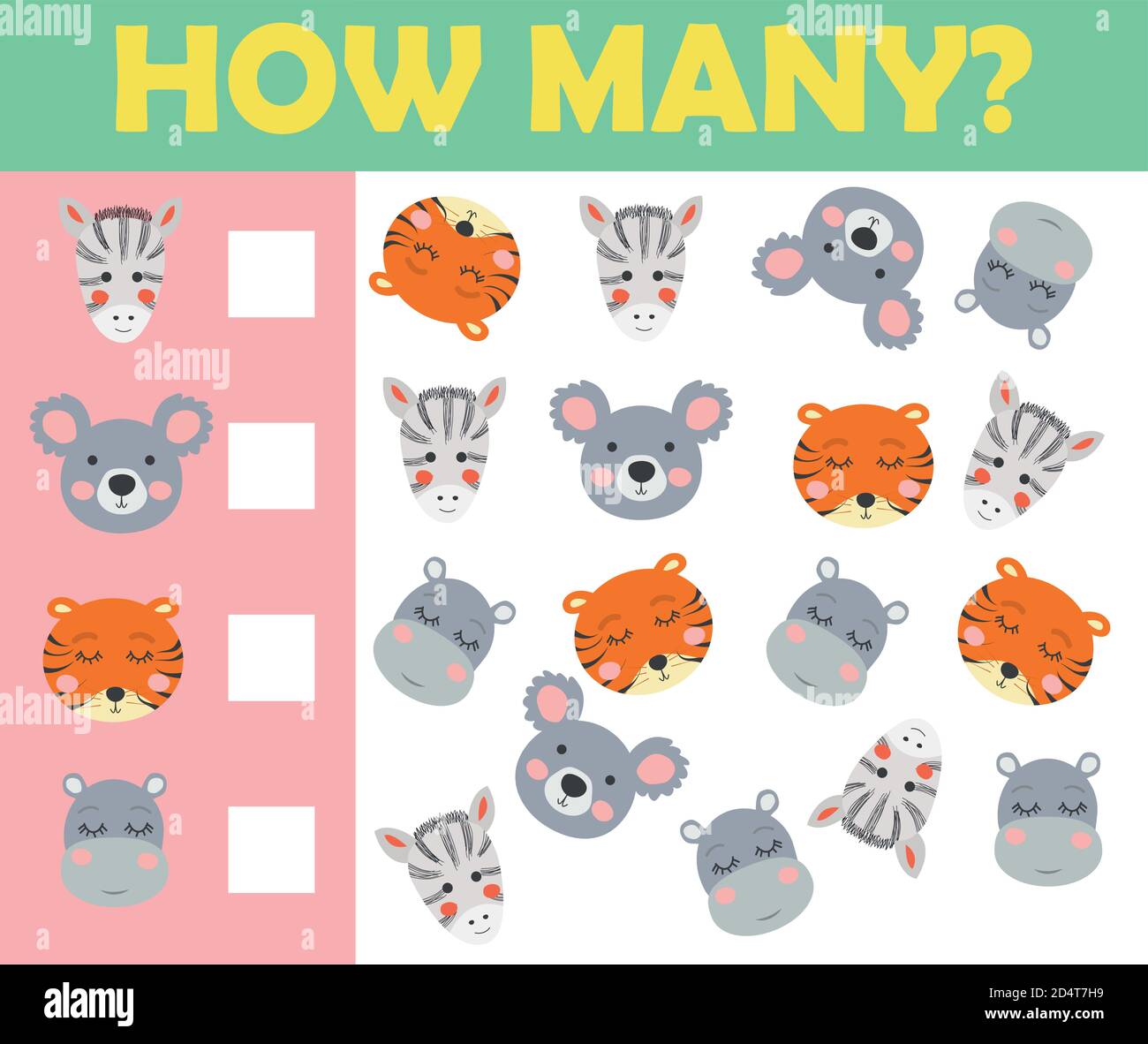 Counting. Game for Preschool Children. Educational a mathematical game ...