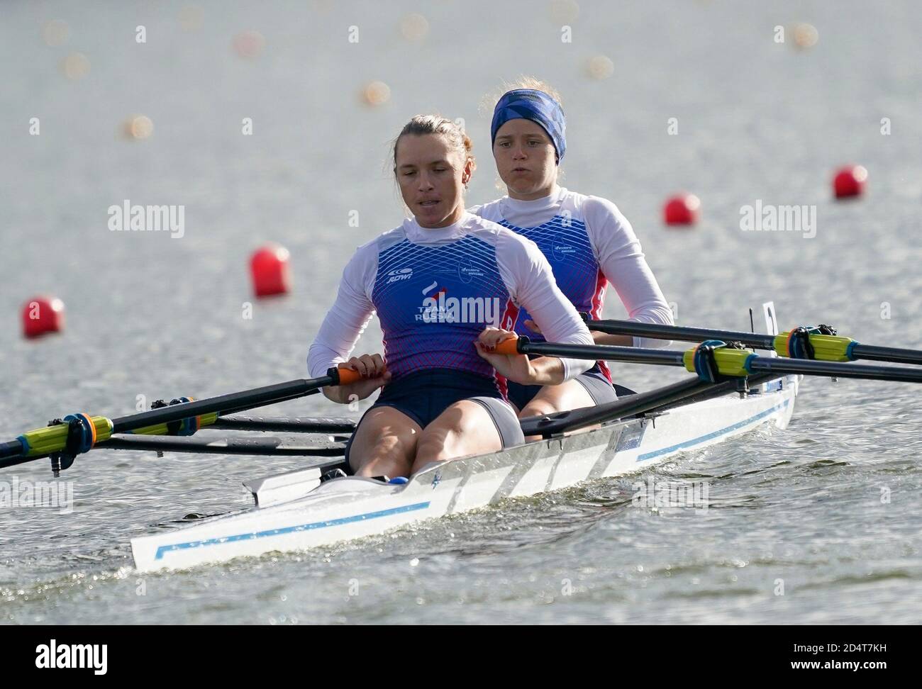Women double sculls Iana Merenkova and Julia Volgina of Russia during ...