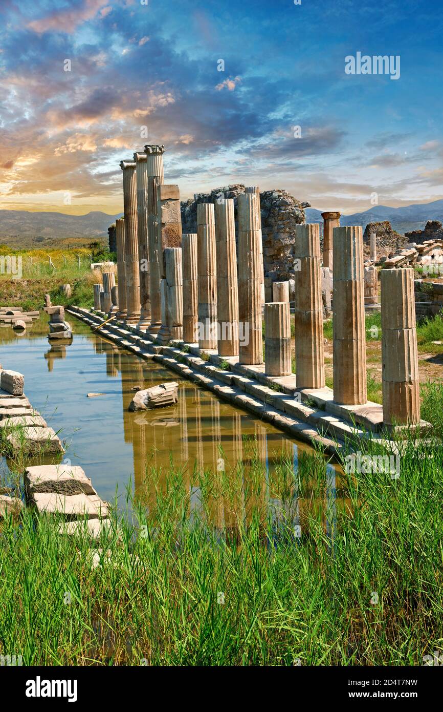 Pediment of the 2-1 cent.B.C Propylon gateway connecting the sanctuary ...