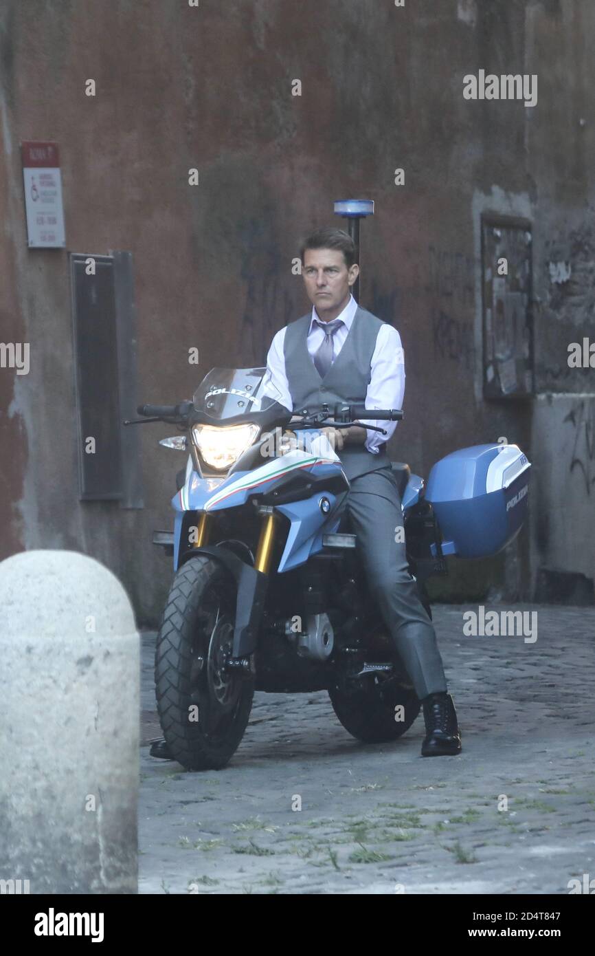 Rome, Italy. 10th Oct, 2020. Rome, film set "Mission impossible 7 ...