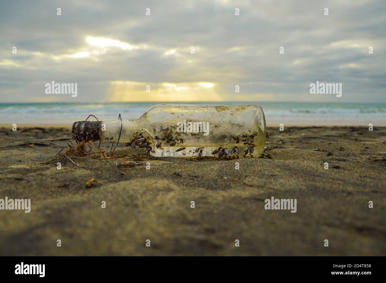 Bottle in the ocean hi-res stock photography and images - Alamy