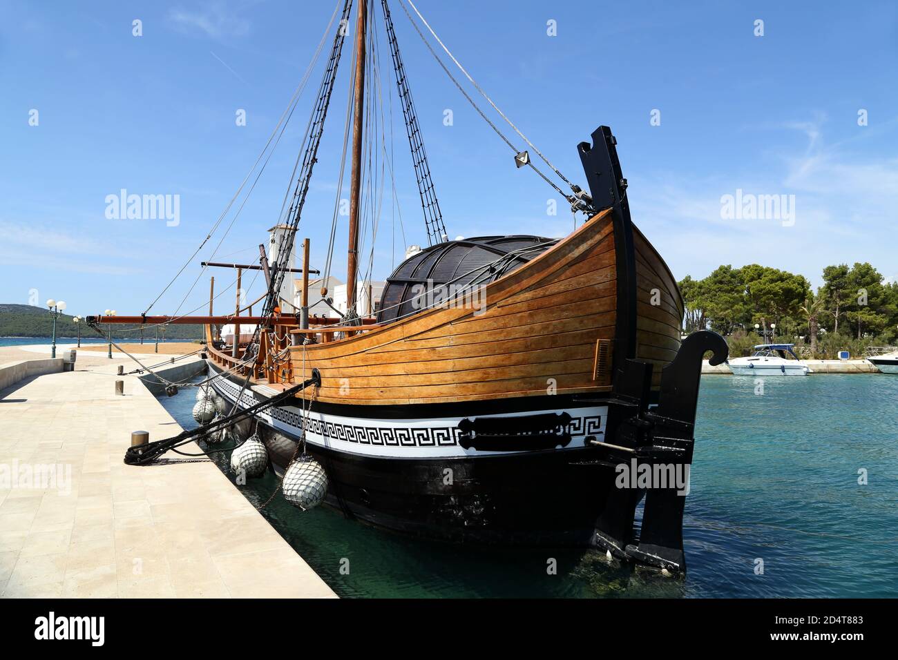 Ship galley for the entertainment of tourists Stock Photo - Alamy