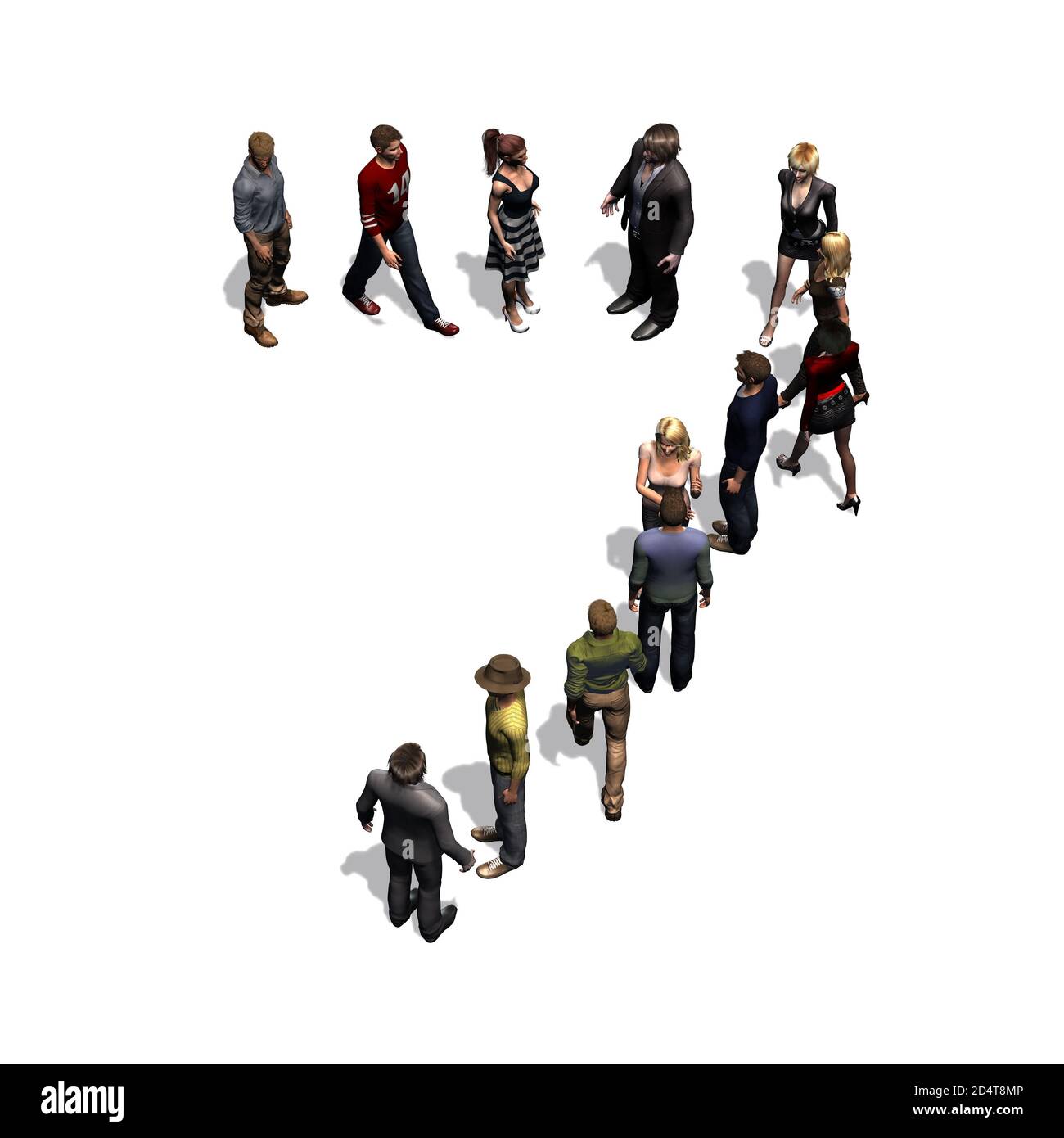 Group people together illustration hi-res stock photography and images ...
