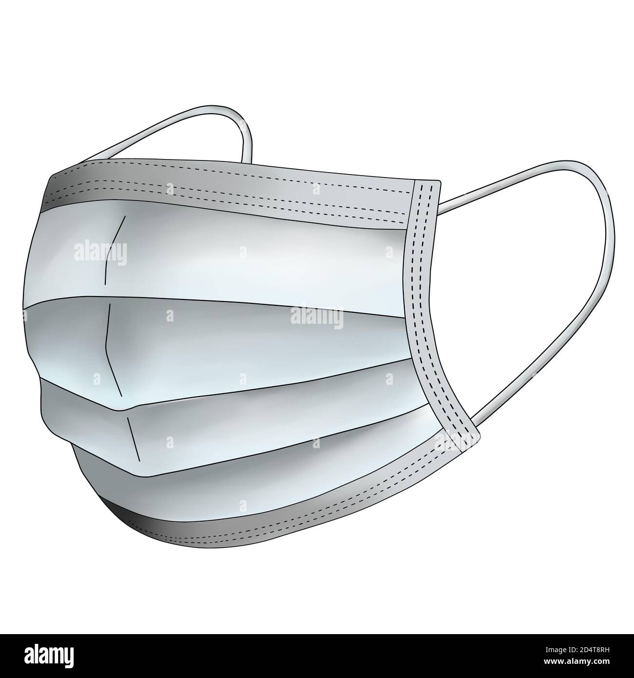 Surgical face masks safety Cut Out Stock Images & Pictures - Alamy