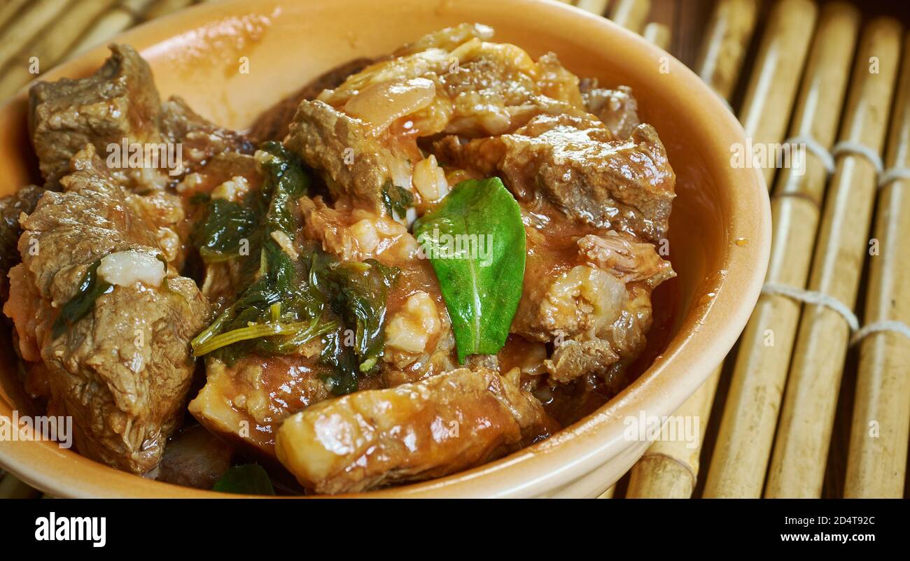 Bengali Mutton Bhuna Kosha Mangsho, rich and spicy mutton or lamb curry ...