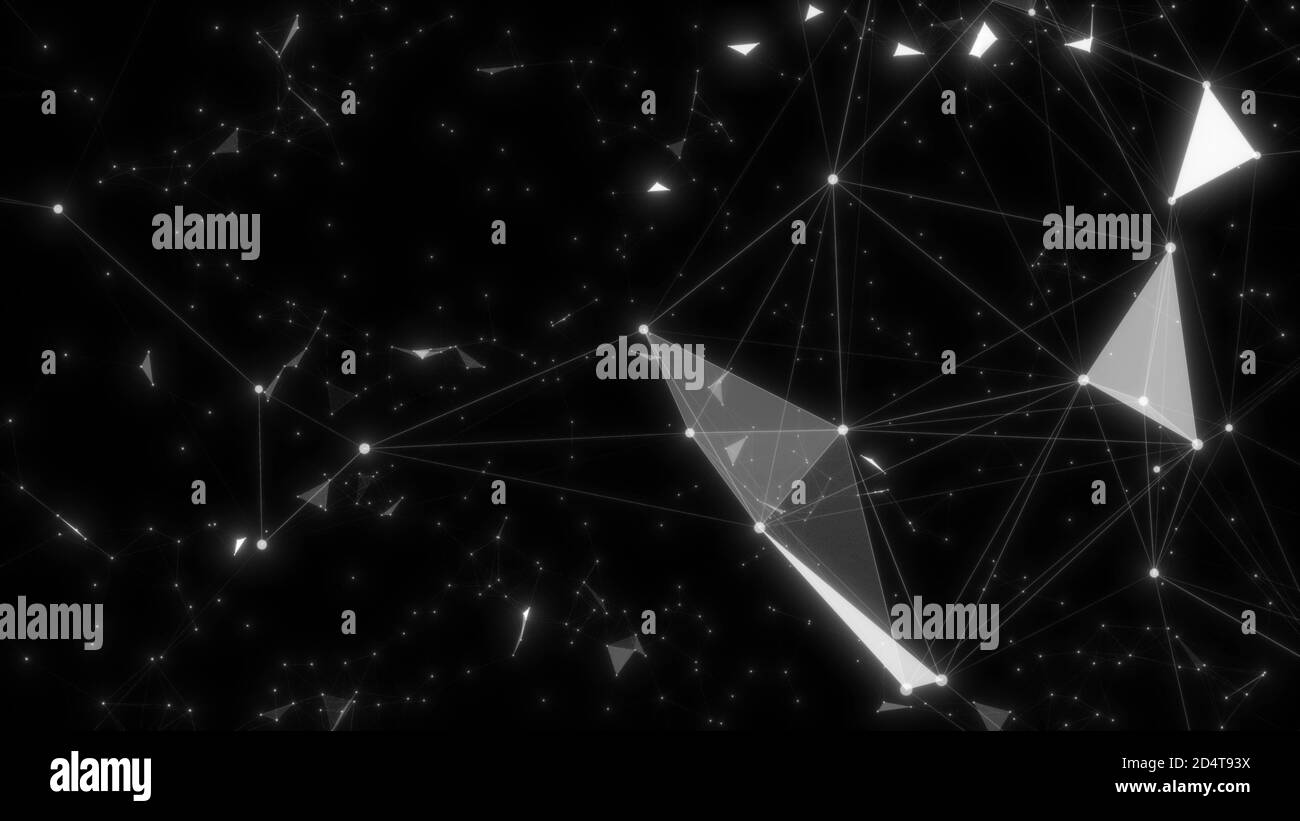 Abstract polygon background High tech digital technology concept ...