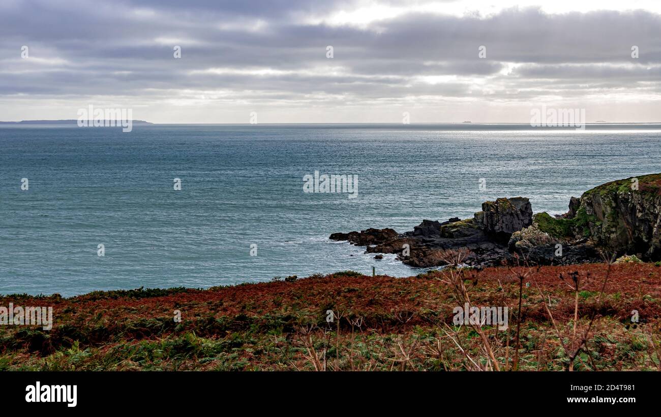 st nons chapel and well Stock Photo - Alamy