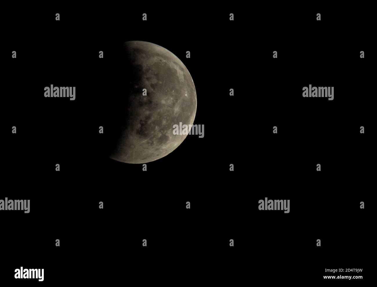 Partial Eclipse of the Moon Stock Photo - Alamy