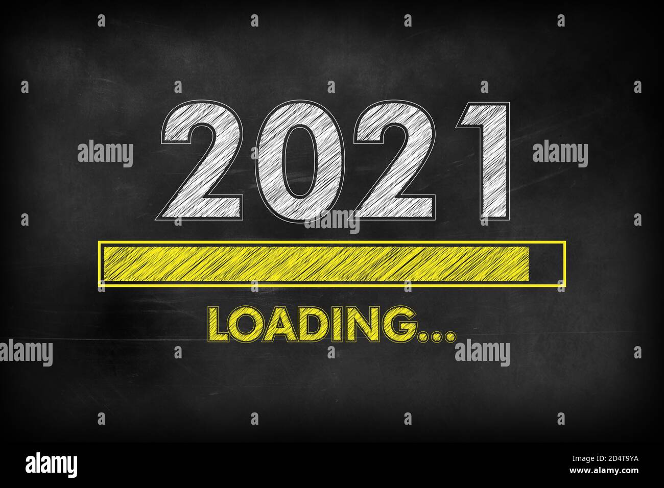 Happy new year loading progress 2021, loading bar new year greeting ...