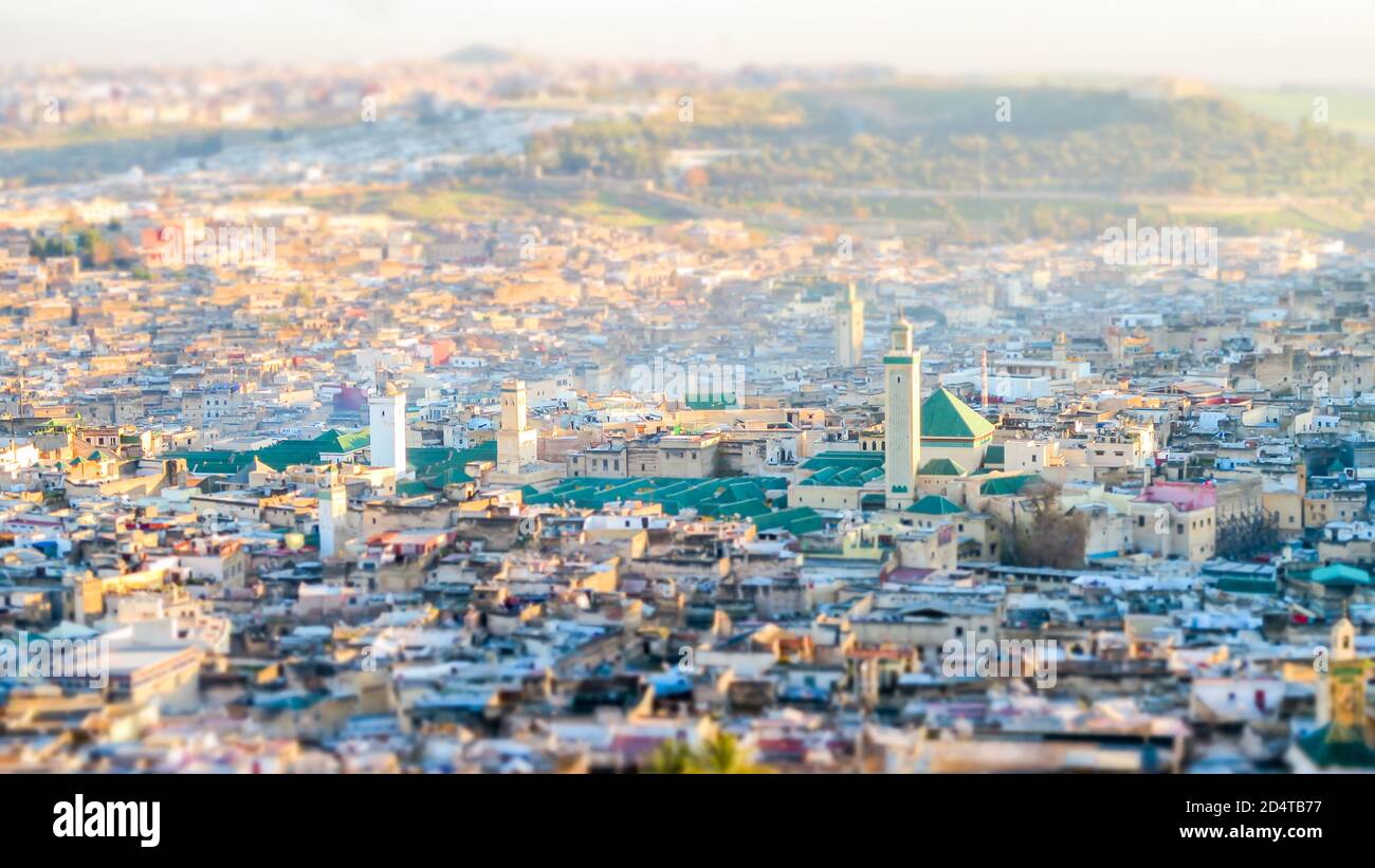 View of Medina in fes morocco, photo as background Stock Photo - Alamy