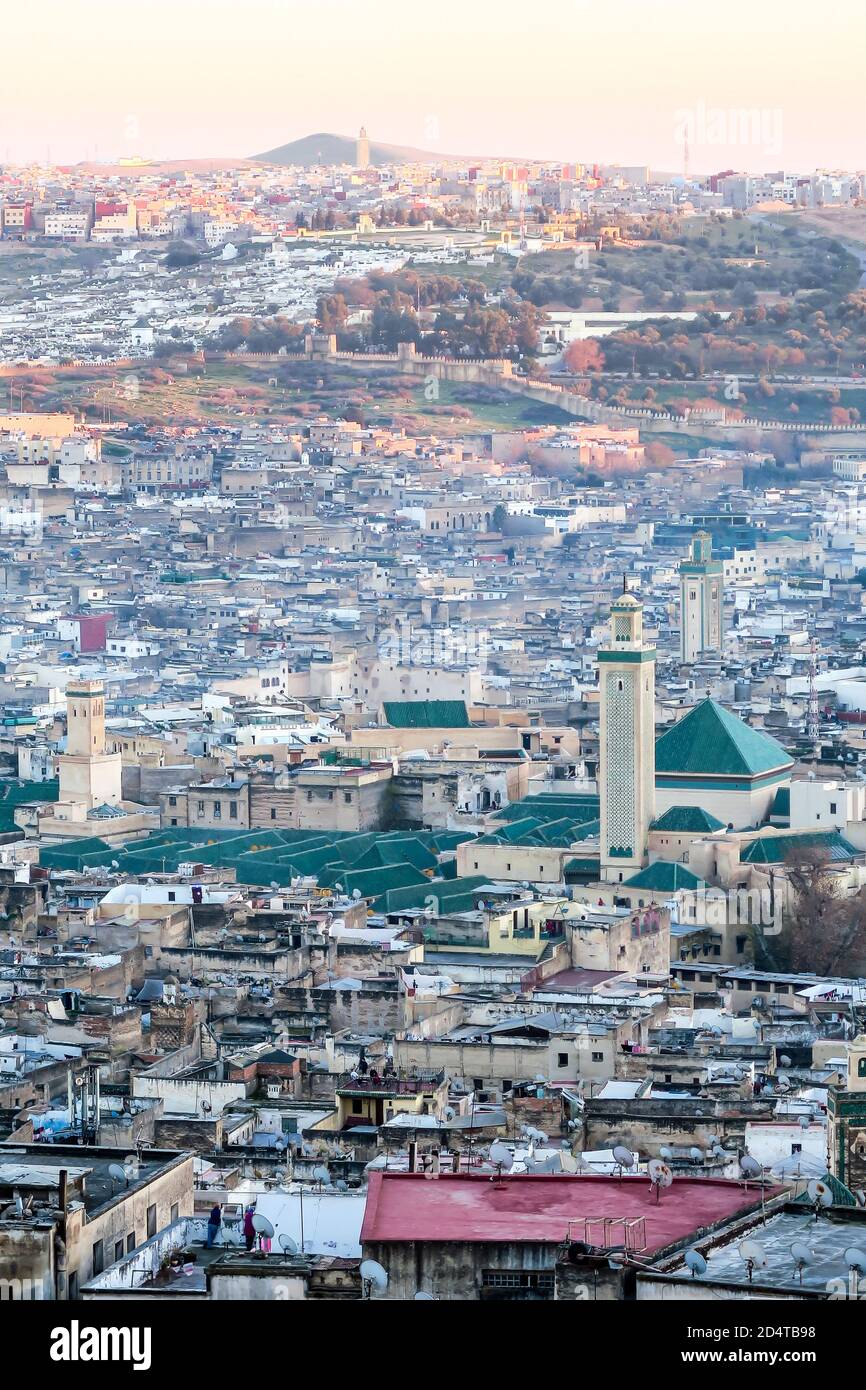 View of Medina in fes morocco, photo as background Stock Photo - Alamy