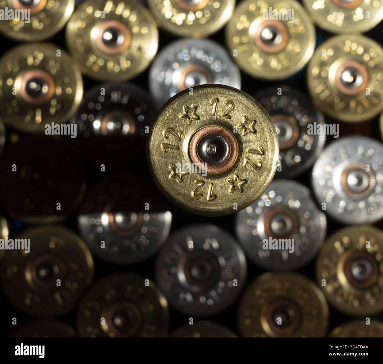 Vertical shot of pistol sleeve markings Stock Photo - Alamy