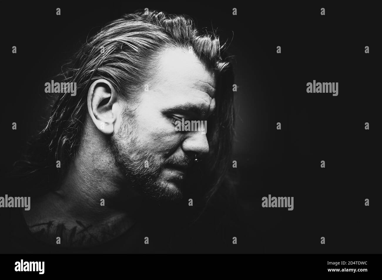 Hair eyes Black and White Stock Photos & Images - Alamy