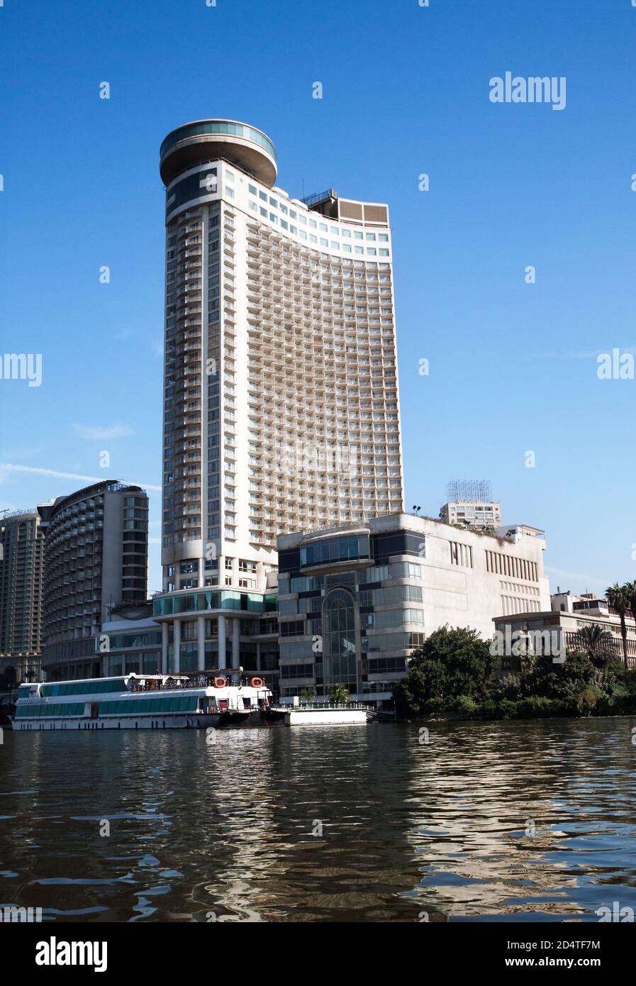 Cairo skyscraper, view from Nile river, Egypt Stock Photo - Alamy