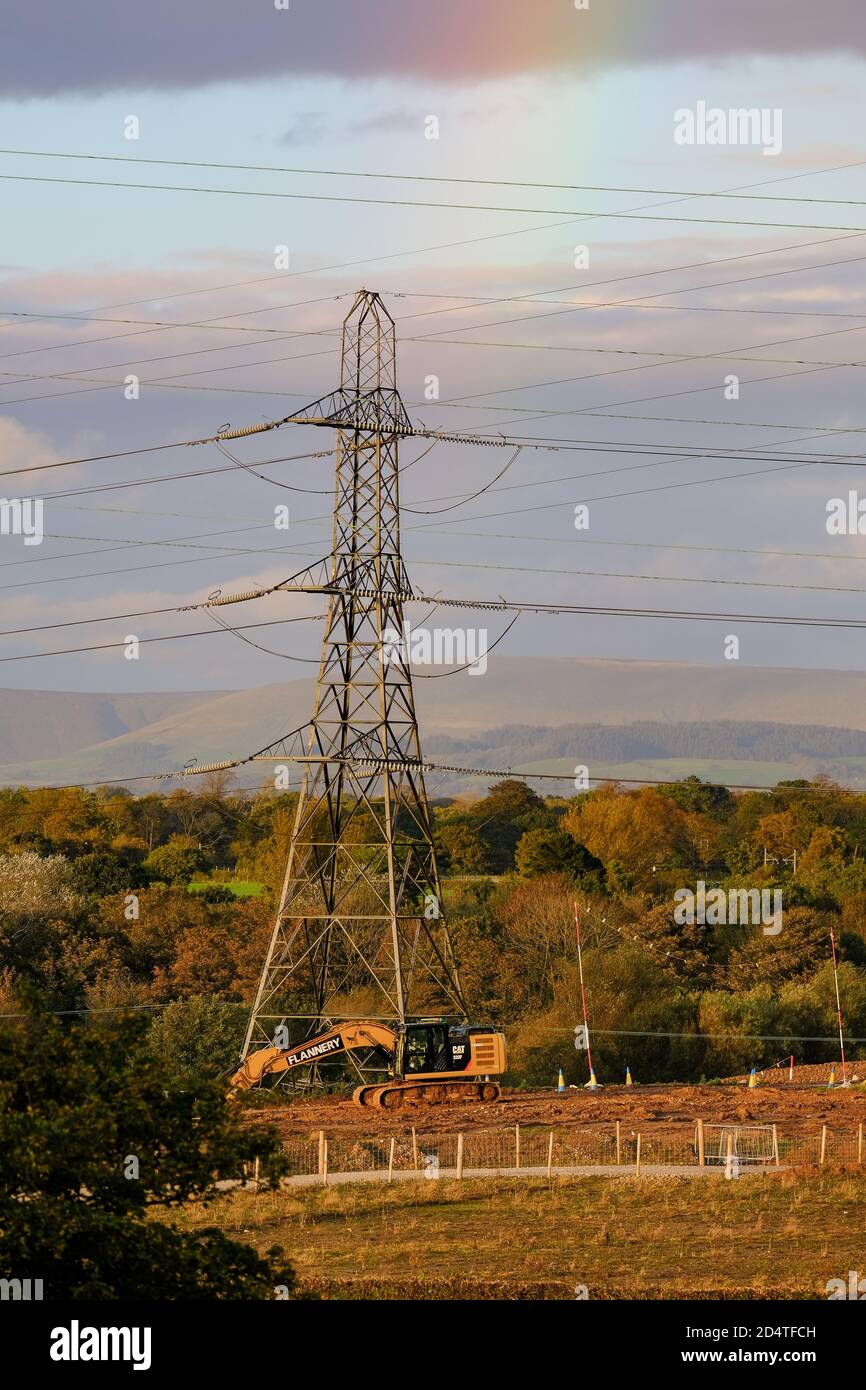 Electricity pylon motorway hi-res stock photography and images - Alamy
