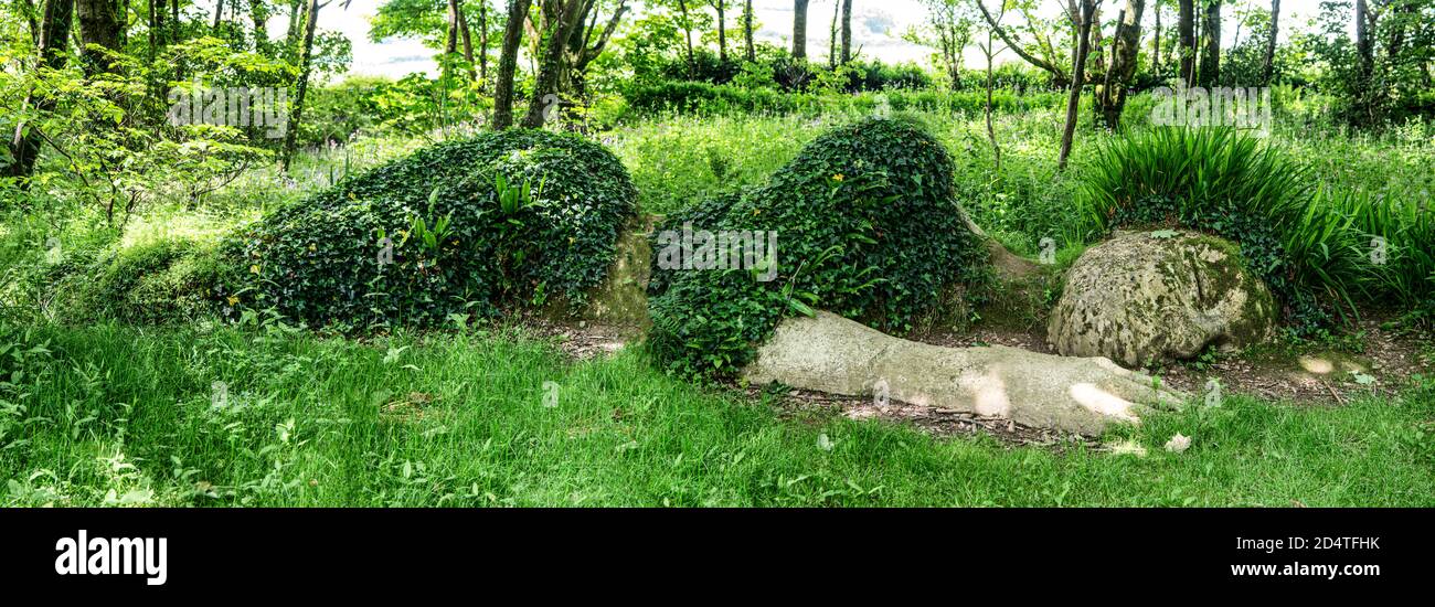 The Mud Maid sculpture in The Lost Gardens of Heligan in Cornwall uk,It ...