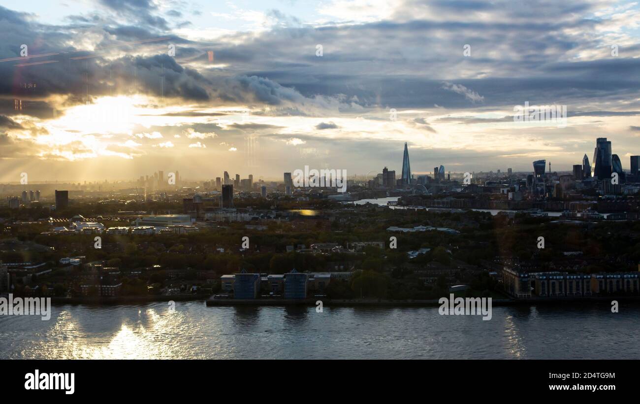 London cityscape at dusk Stock Photo - Alamy