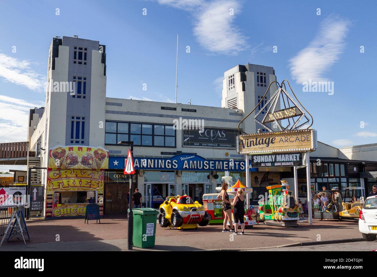 Mannings Amusements, vintage arcade on the promenade at Felixstowe ...