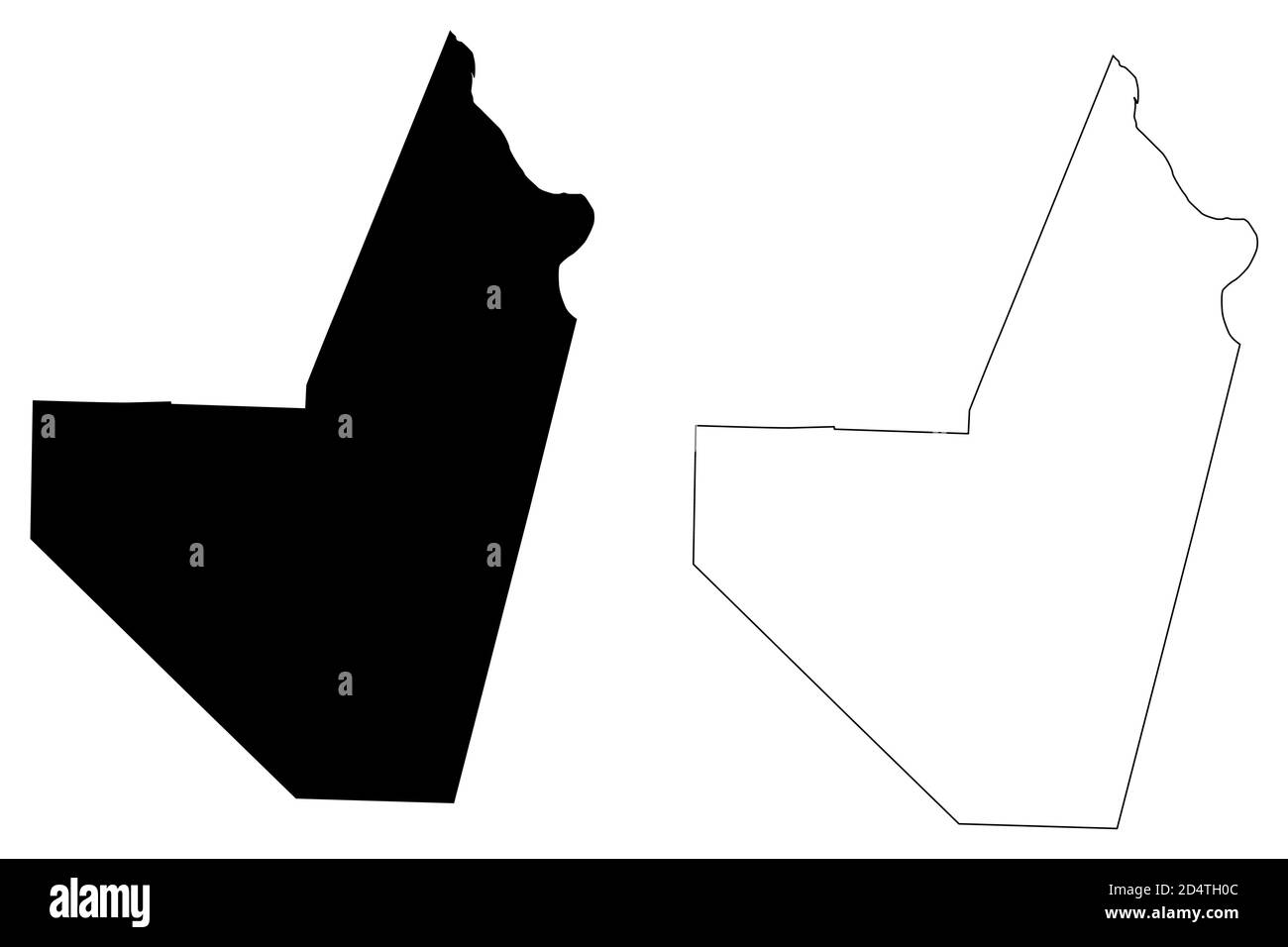 Moniteau vector outline map hi-res stock photography and images - Alamy