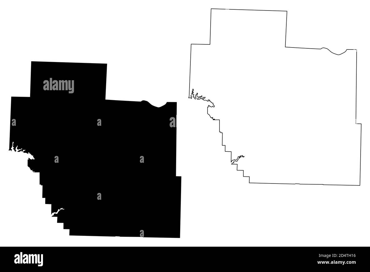 Miller county map hi-res stock photography and images - Alamy