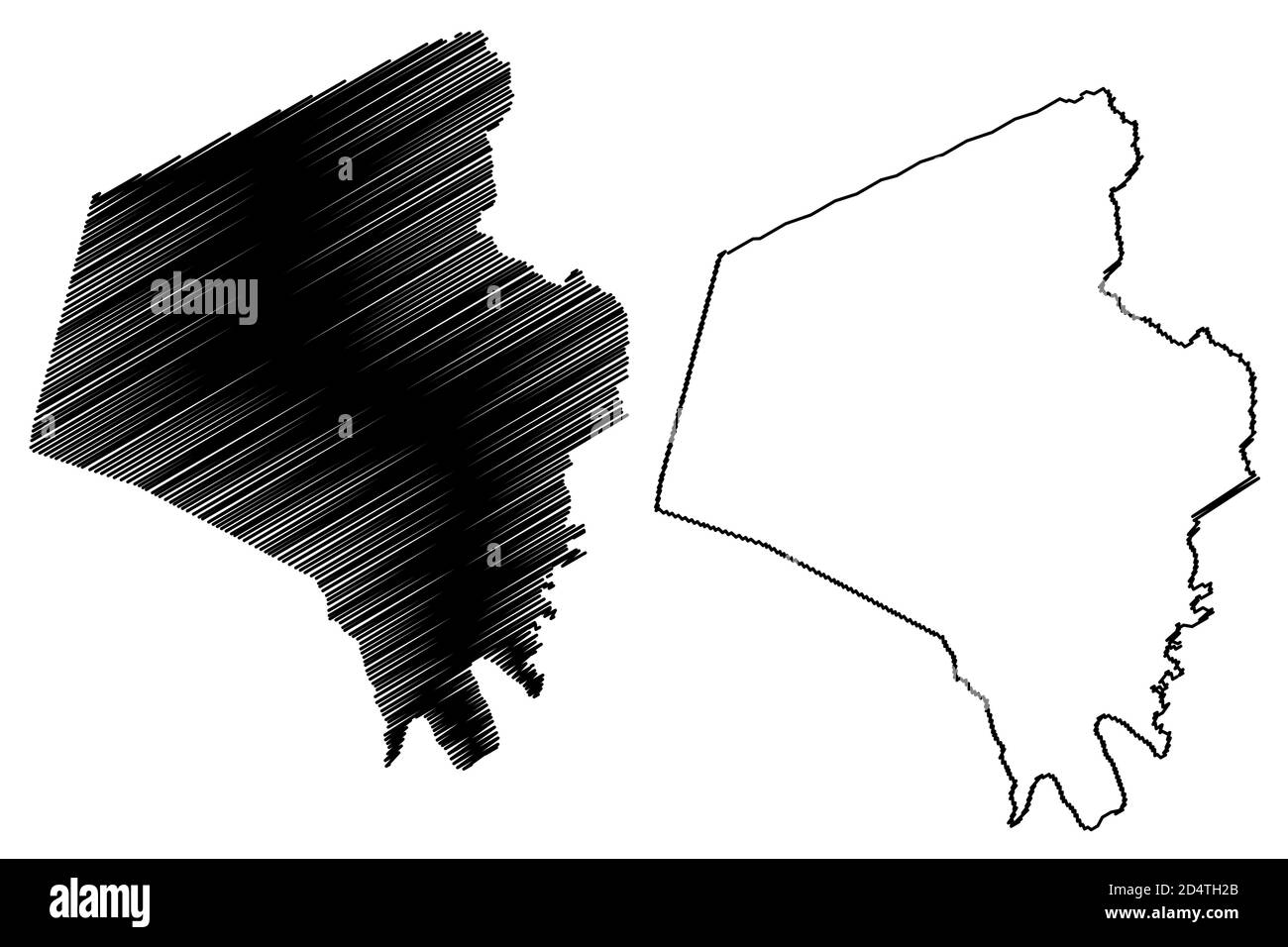 Fayette county map hi-res stock photography and images - Alamy