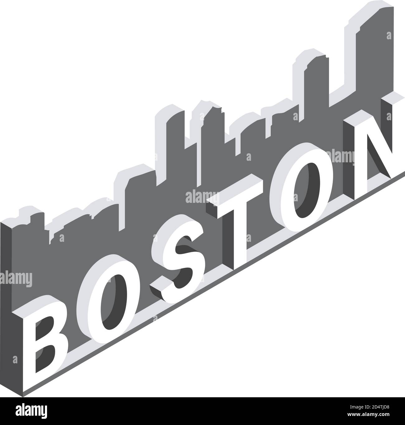 USA Boston. Vector concept of design of an icon of infographics Stock ...