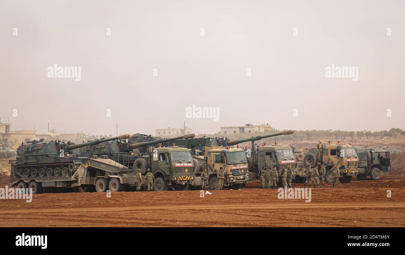 Turkish army tanks inside Syria, the war on terror Stock Photo - Alamy