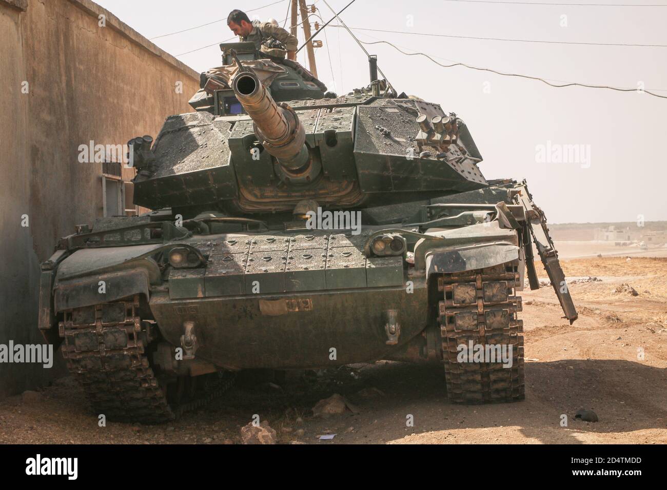Turkish army tanks inside Syria, the war on terror Stock Photo - Alamy