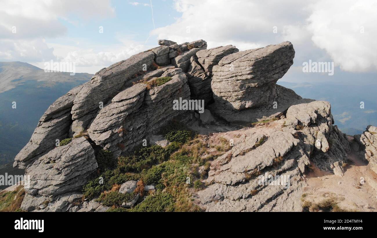 Gentle smooth green mountain slope hi-res stock photography and images ...