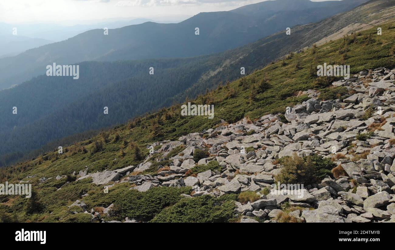 Smooth slope in the mountains Stock Photo - Alamy