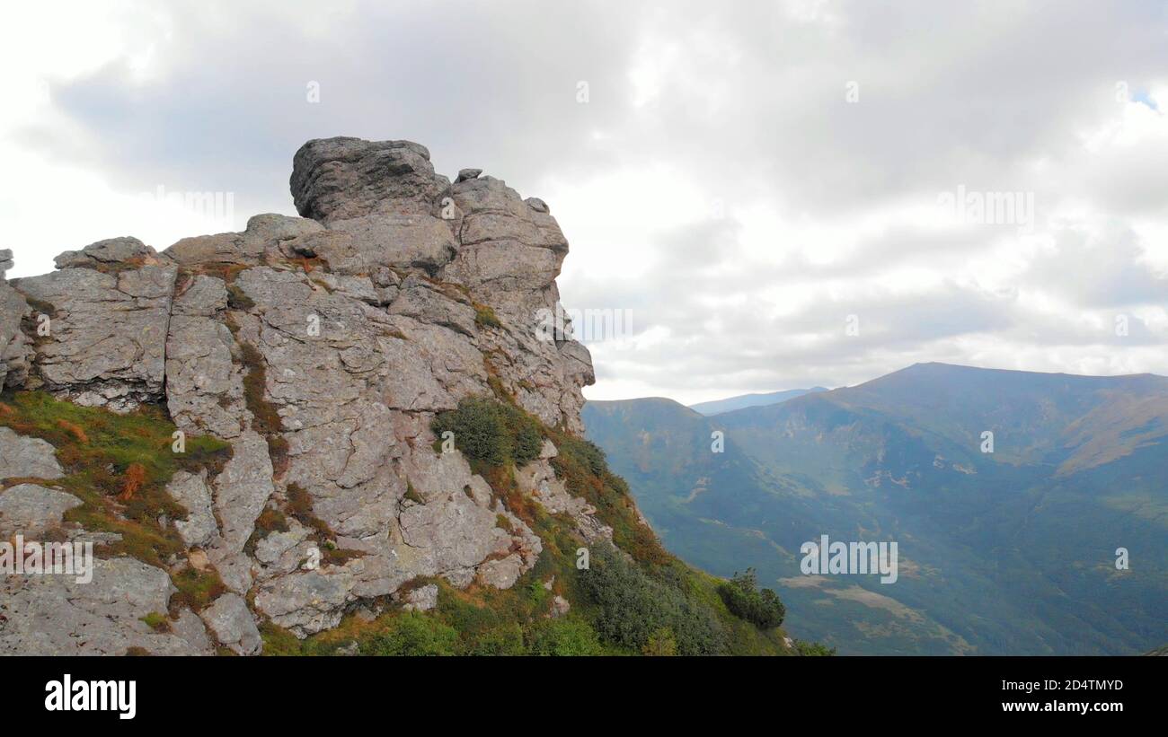 Amazing scenery of rocky cliff Stock Photo - Alamy