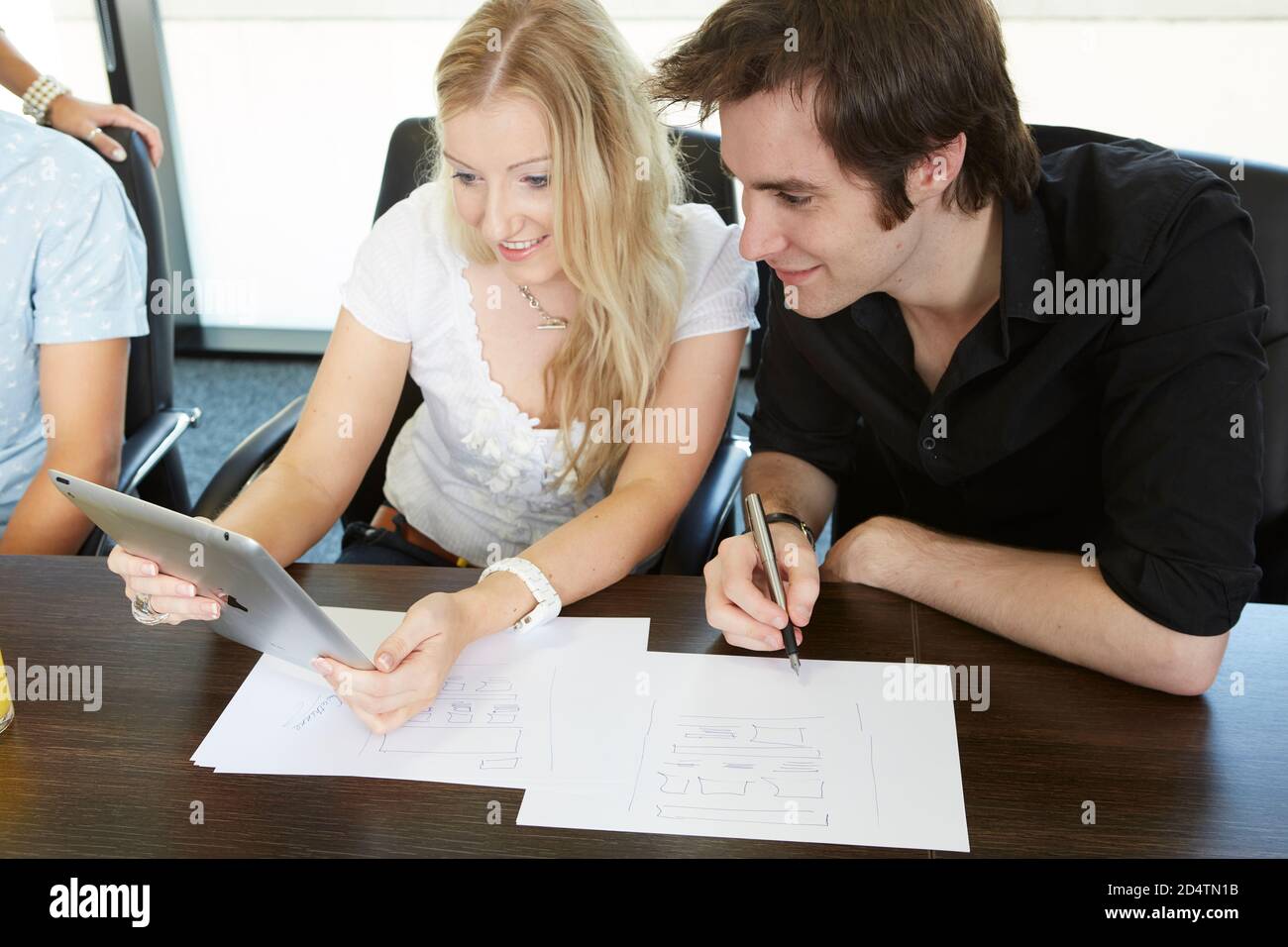 Team young workers in hi-res stock photography and images - Alamy