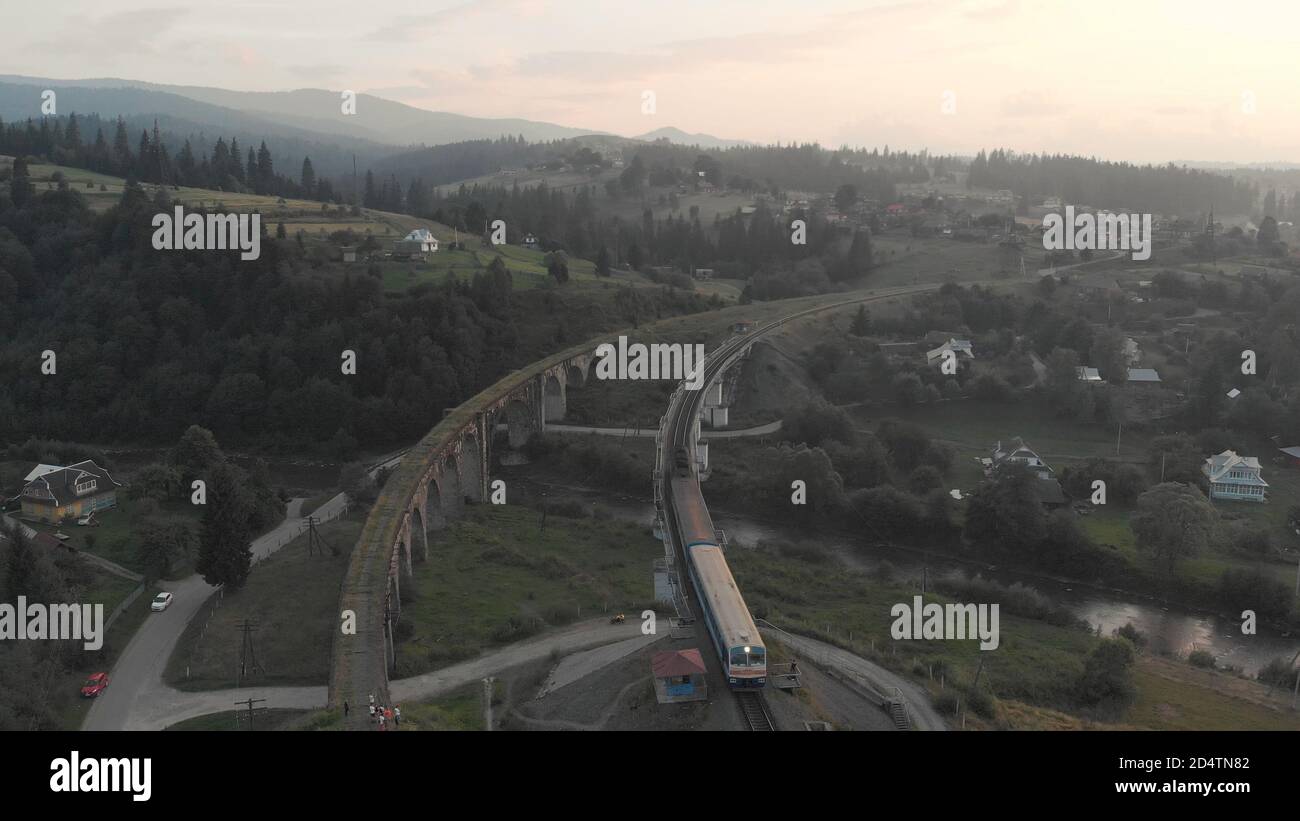Aerial view majestic railway hi-res stock photography and images - Alamy