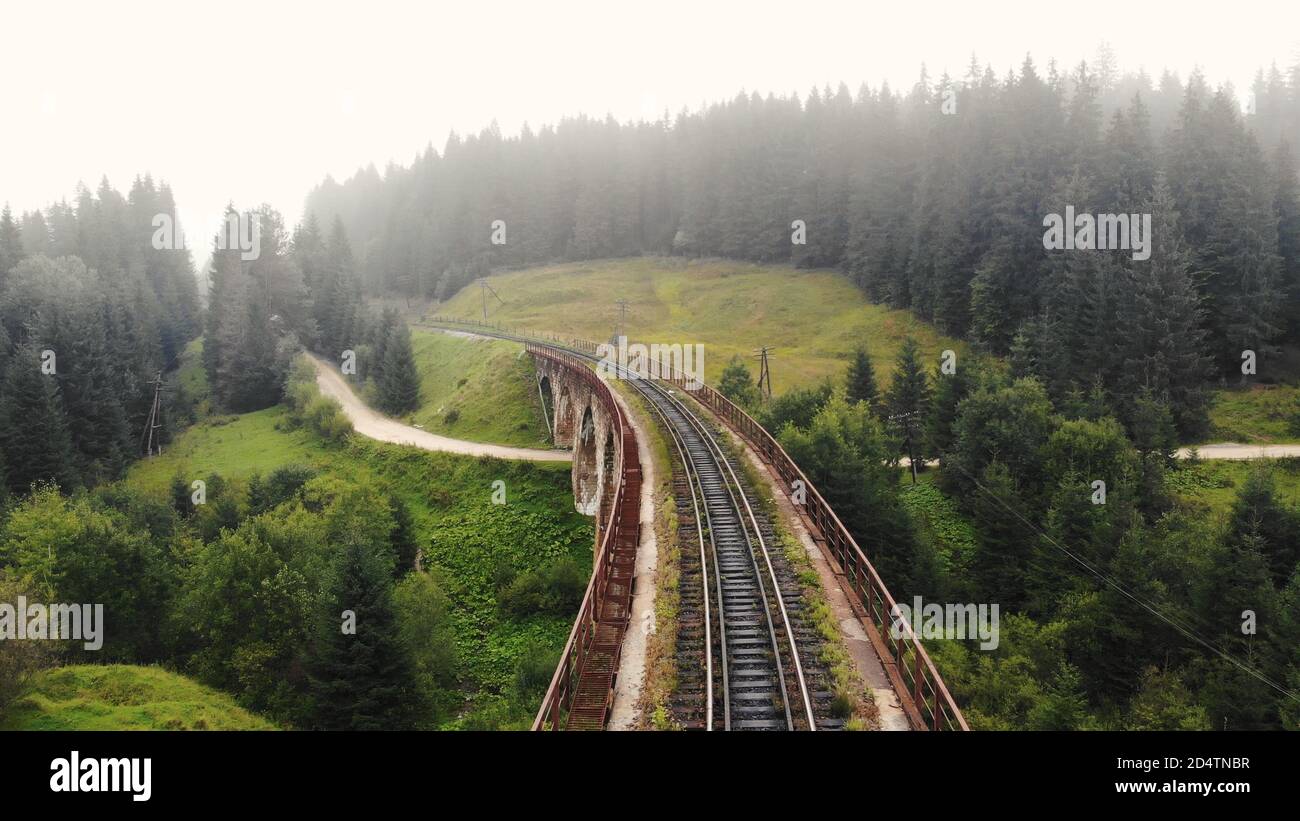 Beautiful viaduct bridge with arches Stock Photo - Alamy
