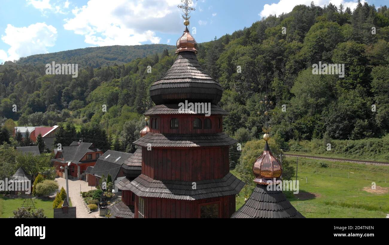 Aerial view of beautiful chapel Stock Photo - Alamy