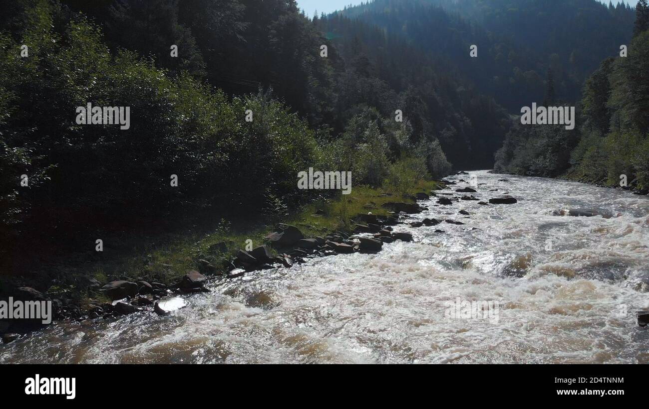 Fast flowing river Stock Photo - Alamy