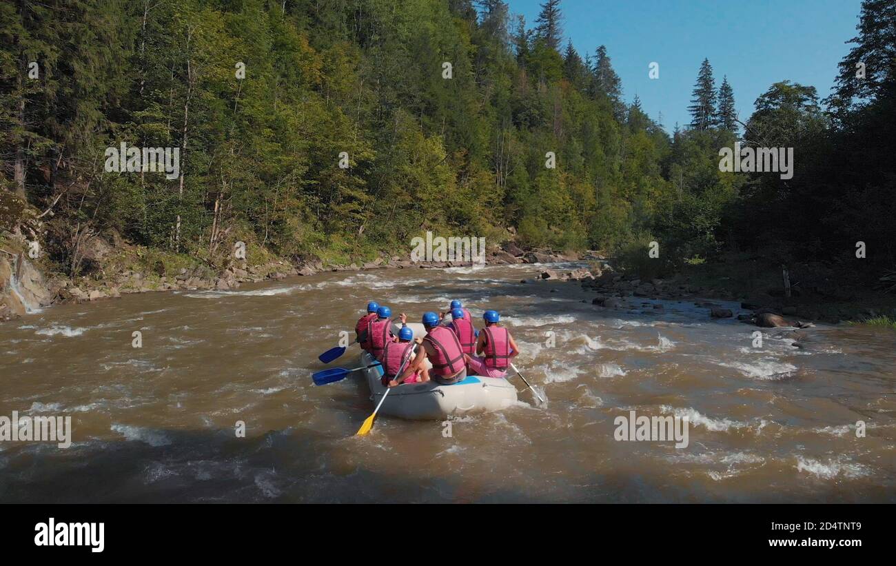Rafting is a sport and outdoor activity for teamwork Stock Photo - Alamy