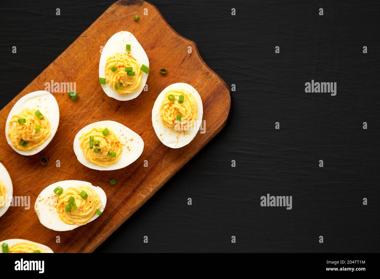 Devilled eggs with chives hi-res stock photography and images - Alamy