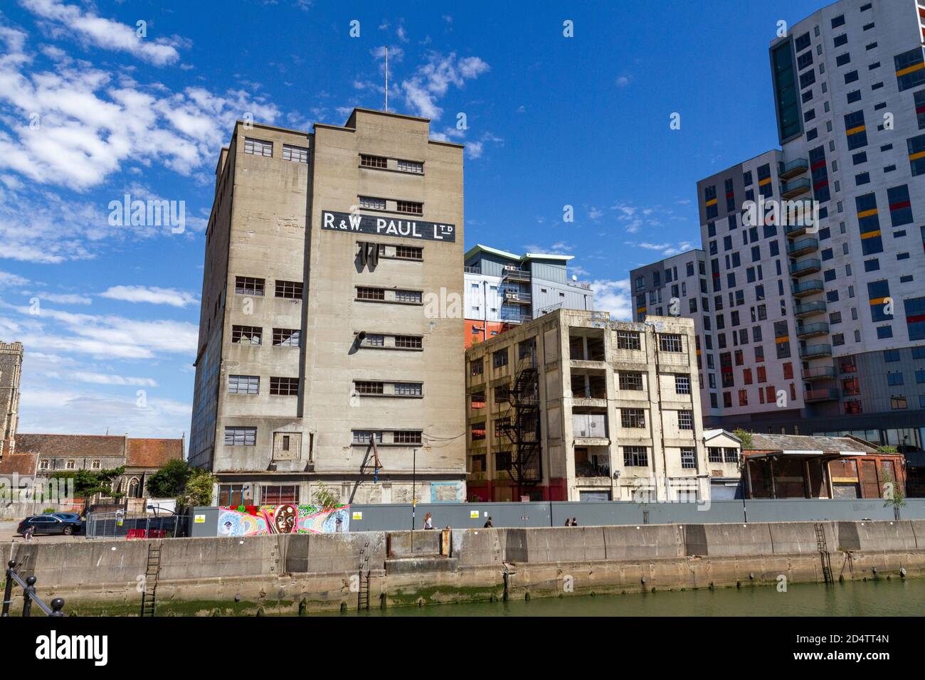 The Old R&W Paul Mill building on Ipswich Waterfront, a cultural and ...