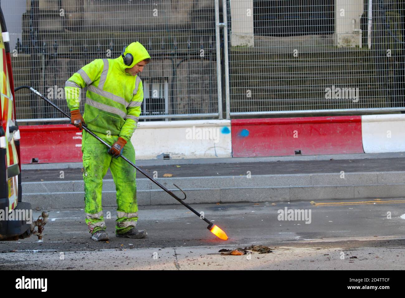 Highway Maintenance Worker Stock Photo - Alamy