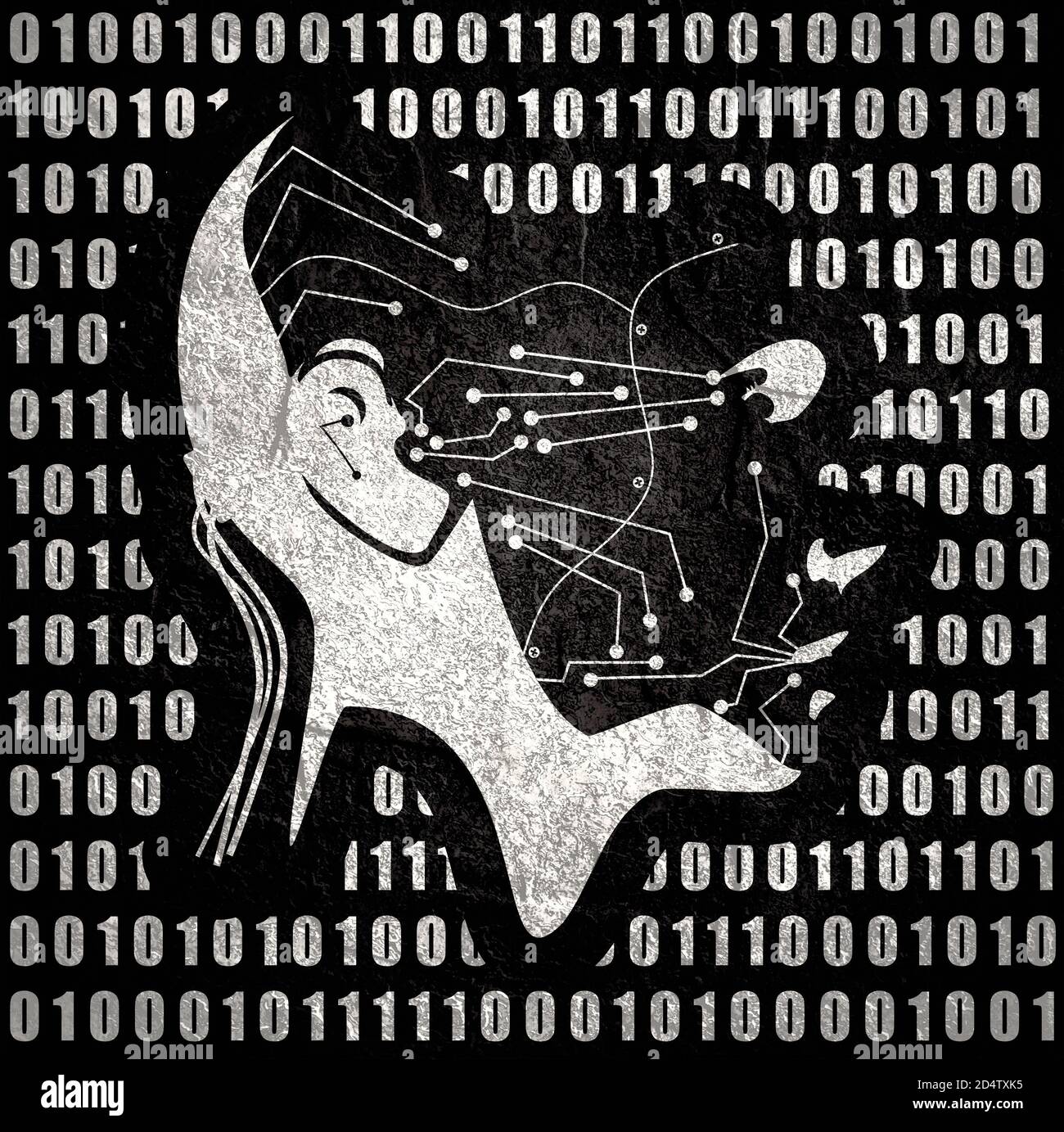 Abstract humanoid robot Stock Photo - Alamy