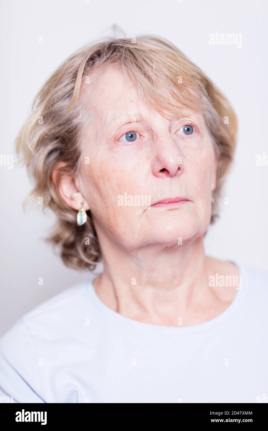 Portrait of a lady in her late 60s Stock Photo - Alamy
