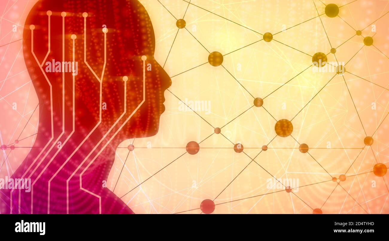 Abstract humanoid robot Stock Photo - Alamy